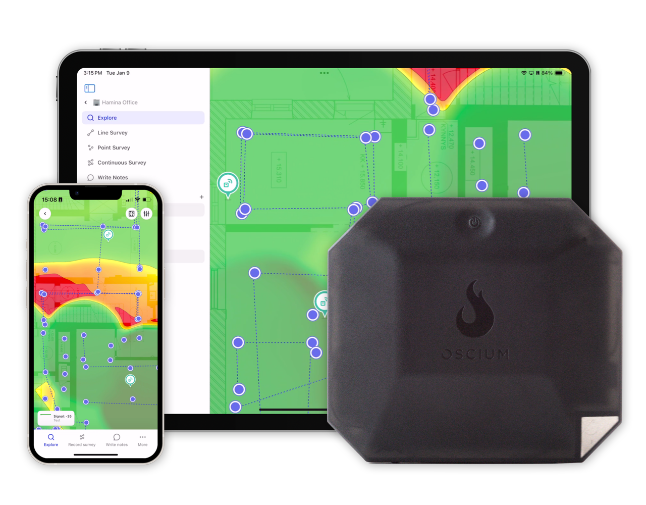 Survey and evaluate existing Wi-Fi networks