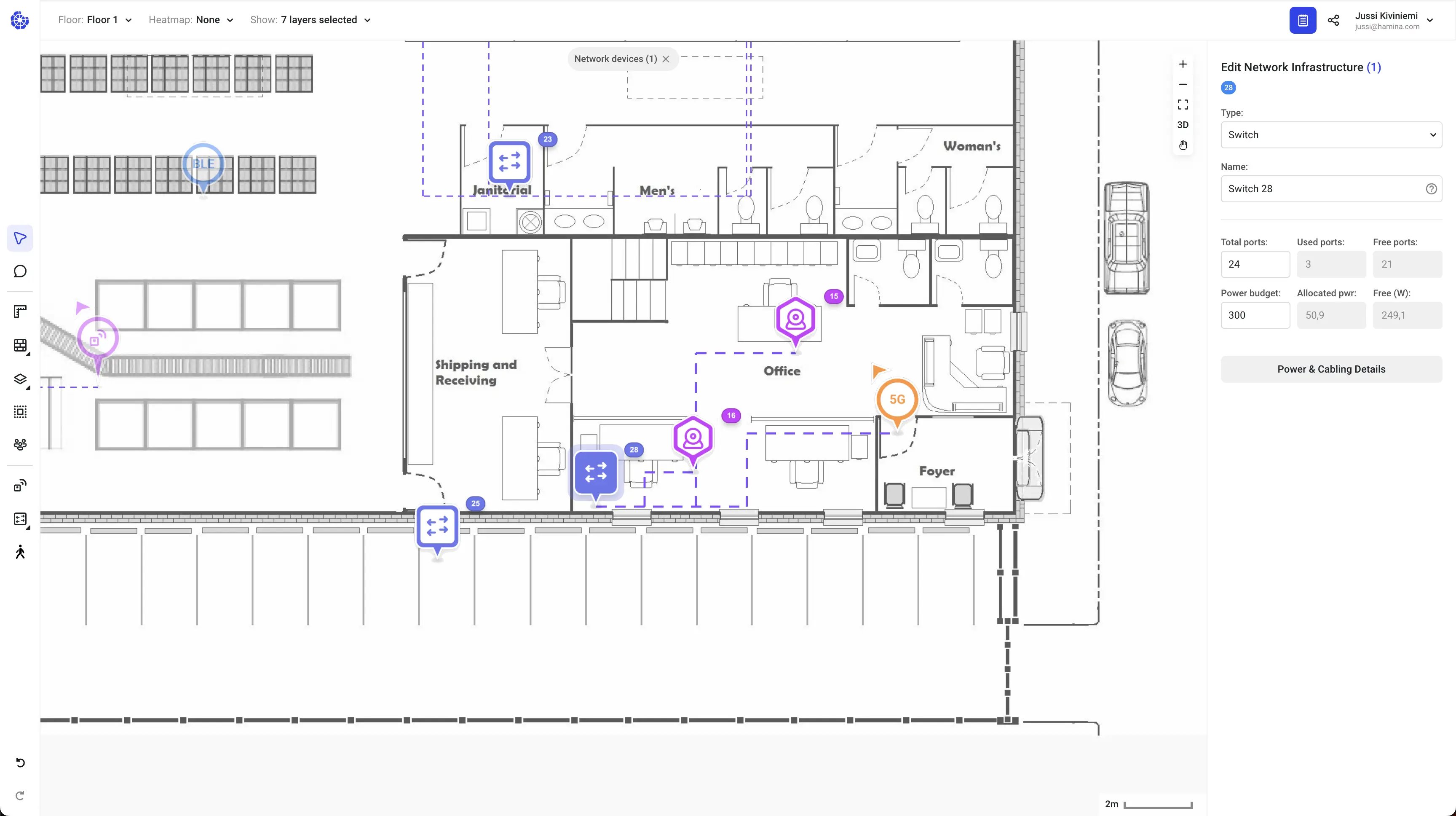 Hamina - Tools for Wireless Design and Planning, 4G, 5G, Wi-Fi, BLE...